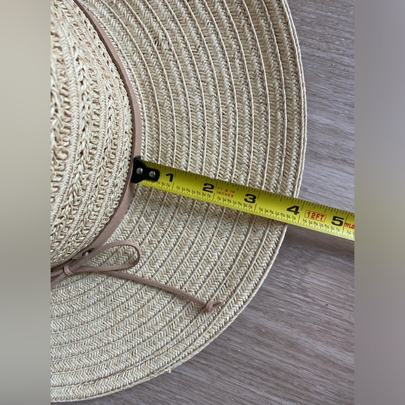 Lucky Brand | Accessories | Retro Lb Straw Paper Boater Suede Tie Bnwt ...